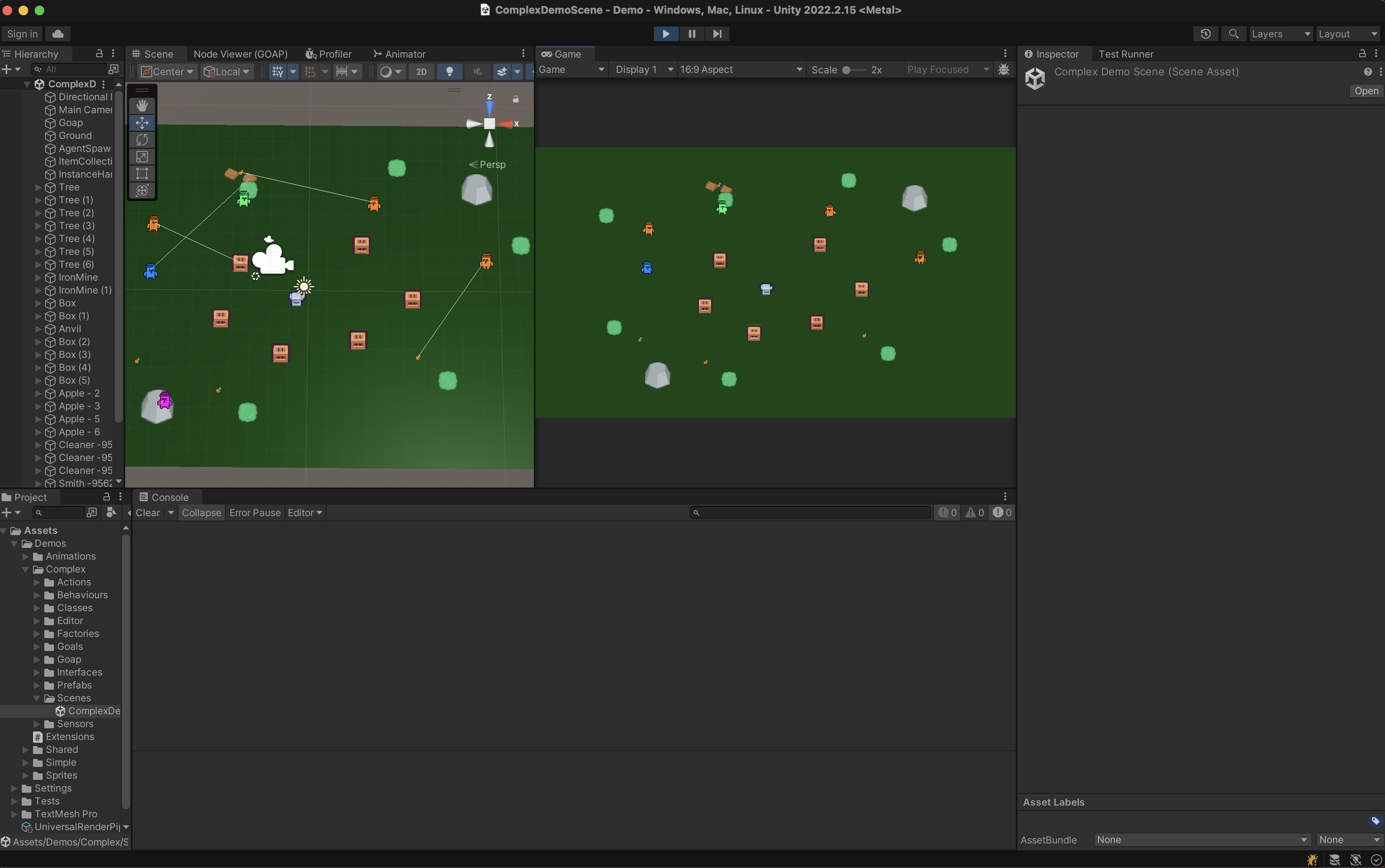 Unity Crash when run demo · Issue #15 · crashkonijn/GOAP · GitHub