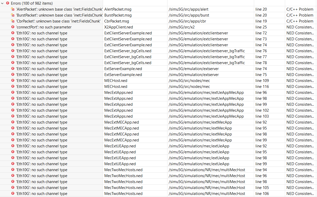 Building error with SIMU5G · Issue #39 · Unipisa/Simu5G · GitHub