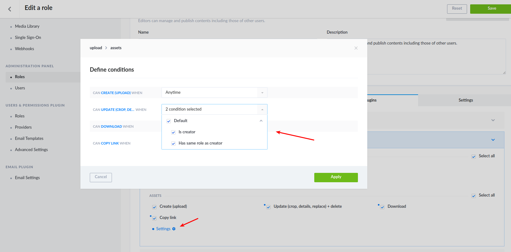Default RBAC policies for Upload plugin not functioning properly · Issue #10452 · strapi/strapi ...