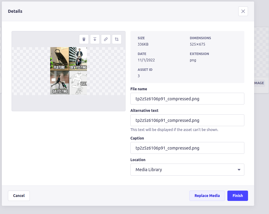 Cropping images from media library potentially leads to uploading much larger images · Issue ...