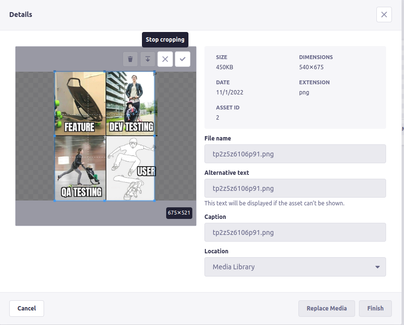 Cropping images from media library potentially leads to uploading much larger images · Issue ...