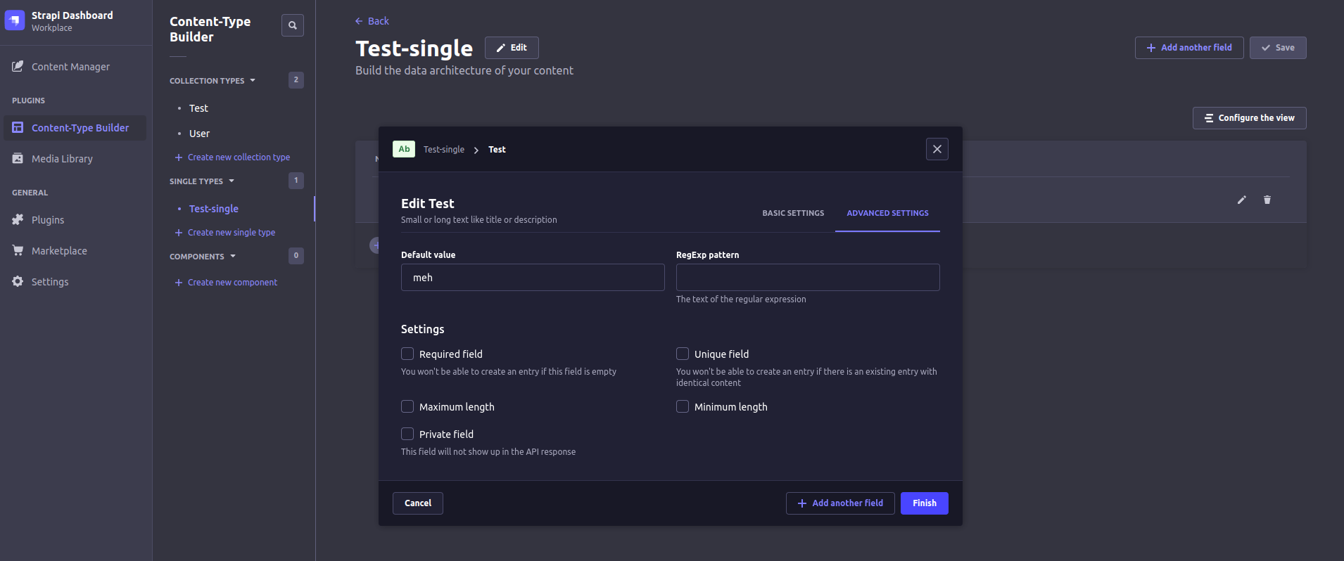 I Dont Have Default Value For Text Field For Single Type · Issue 15013 · Strapistrapi · Github