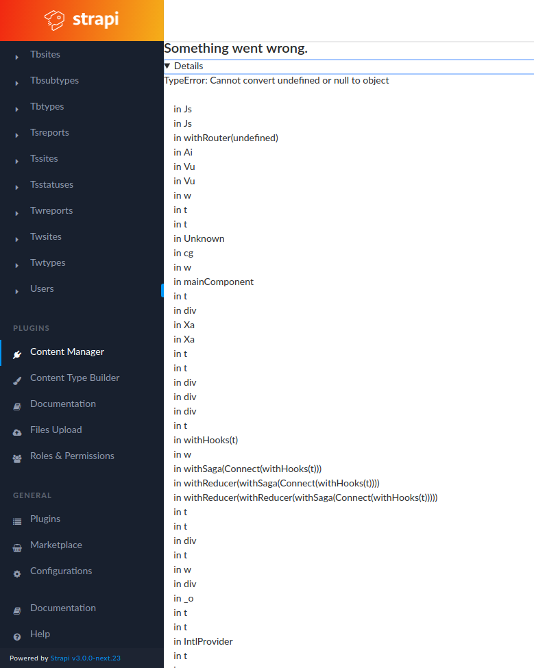 Gear icon in Plugin settings for CTM breaks the adminUI · Issue #3942 · strapi/strapi · GitHub