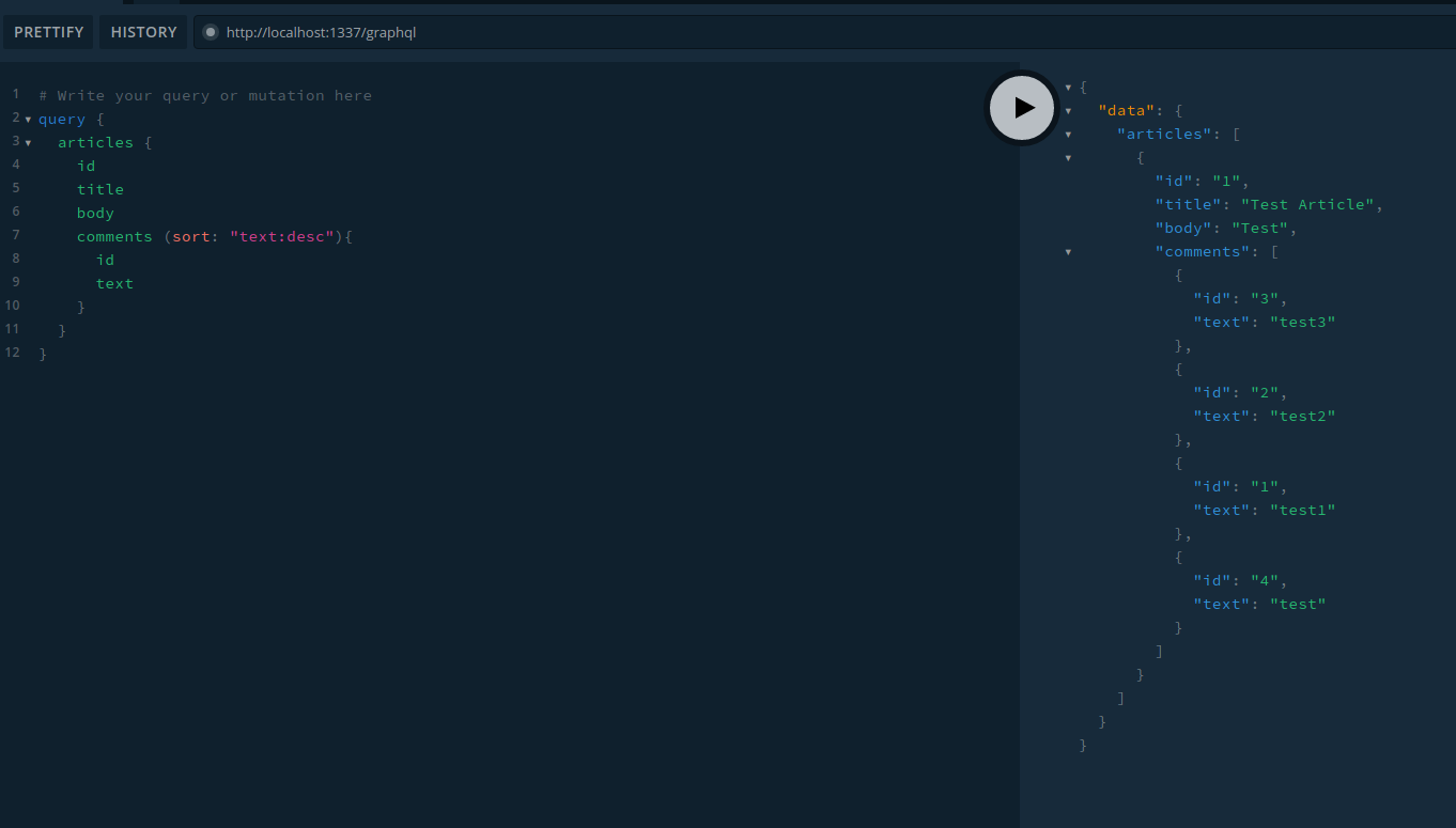 Graphql Sorting On Manyway Relation Does Not Do Anything · Issue 8099 · Strapistrapi · Github