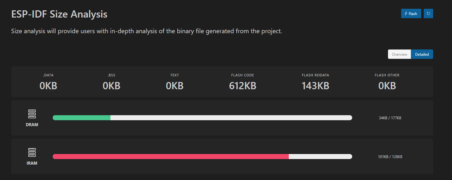 Esp Idf Size Analysis Does Not Work In 161 Vsc 1089 · Issue 938 · Espressifvscode Esp Idf 