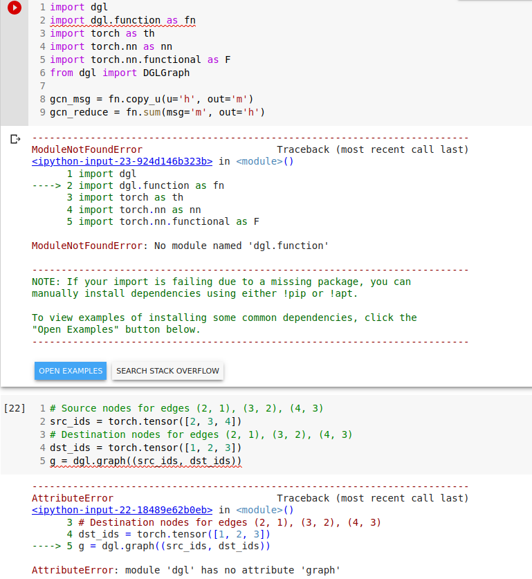 The code given in tutorial does not work , seems there is a gap between current release code and ...