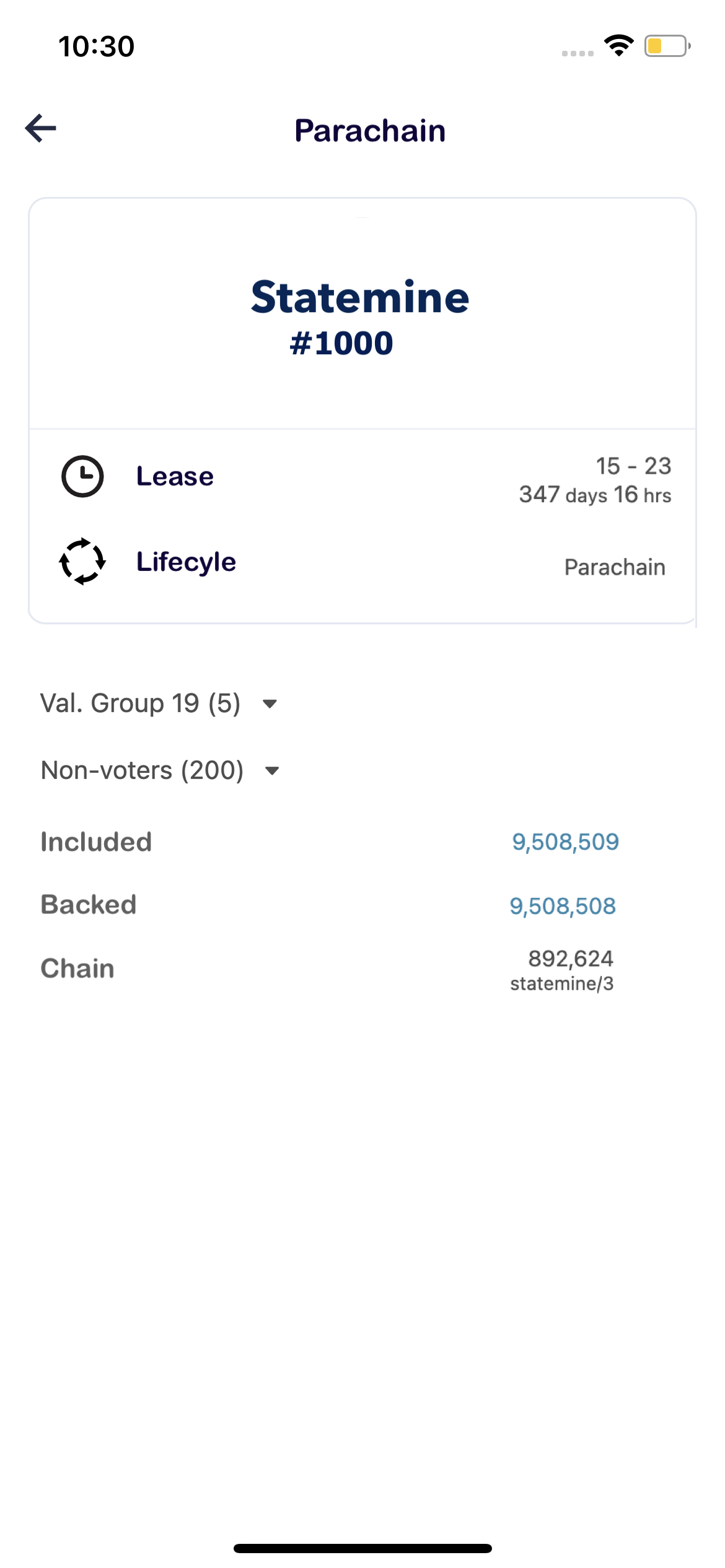 Parachain details screen · Issue #414 · litentry/archived-litentry-mobile-app · GitHub