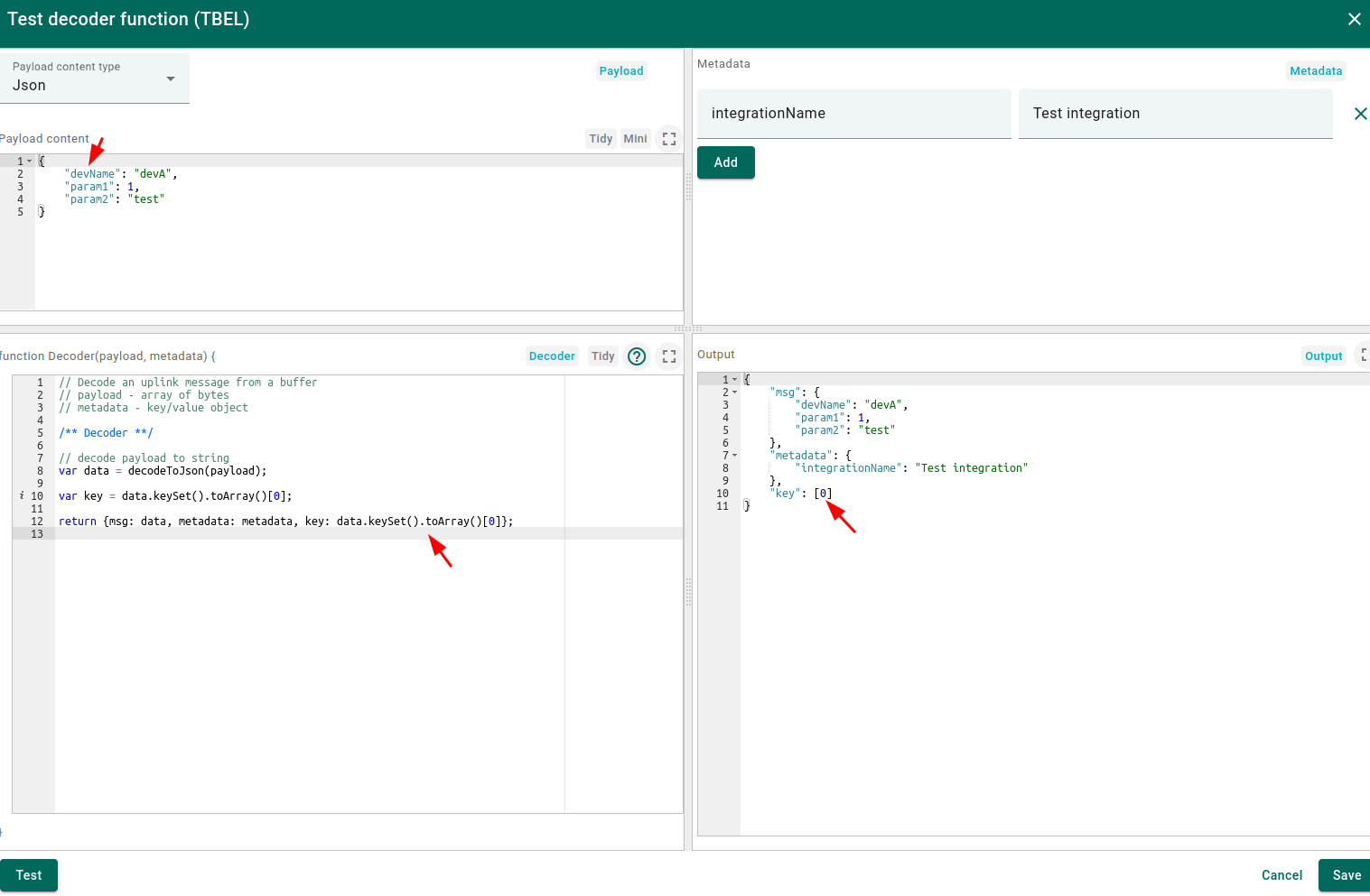 Issue With The Returned Value Of Datakeysettoarray 0 · Issue 8 · Thingsboardtbel · Github