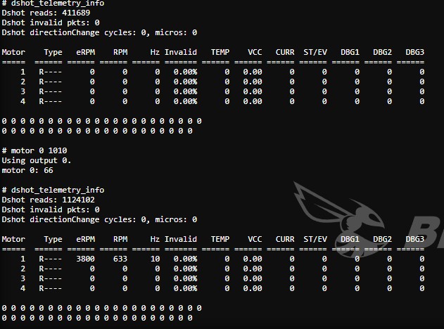 Debug Dshot Rpm Telemetry Incorrect Values In Blackbox And Spektrum Telemetry · Issue 12163