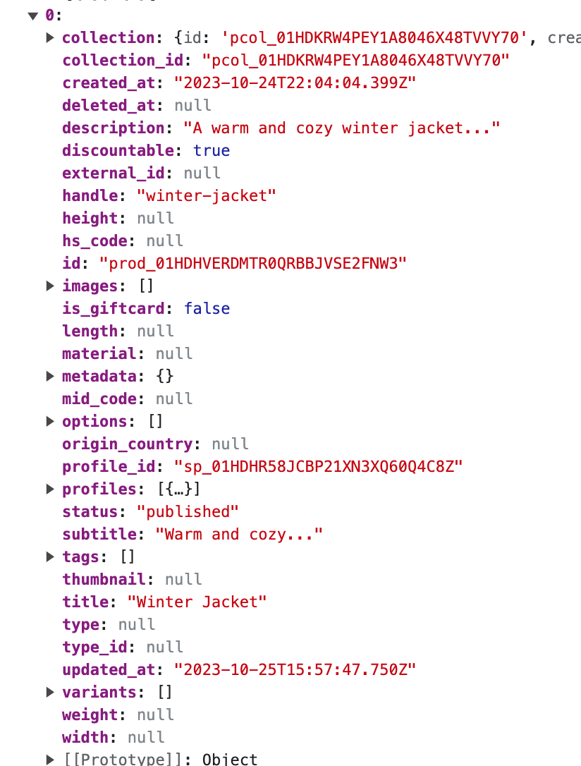 Variants key not available in products object after adding categories · Issue #5478 · medusajs ...
