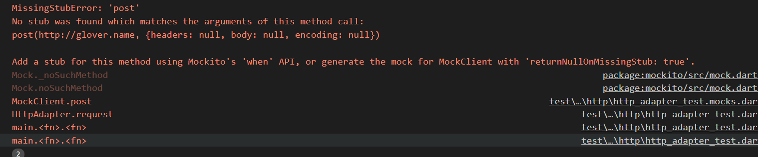 Stub Error In A Post Test With Library · Issue 482 · Dart Lang Mockito · Github