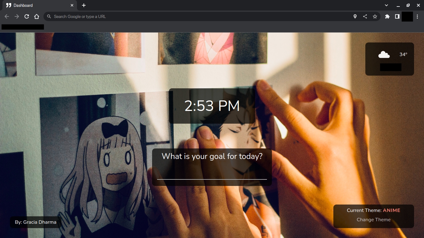 GitHub - danpiths/momentum-clone: An attempt at recreating the momentum dashboard chrome extension