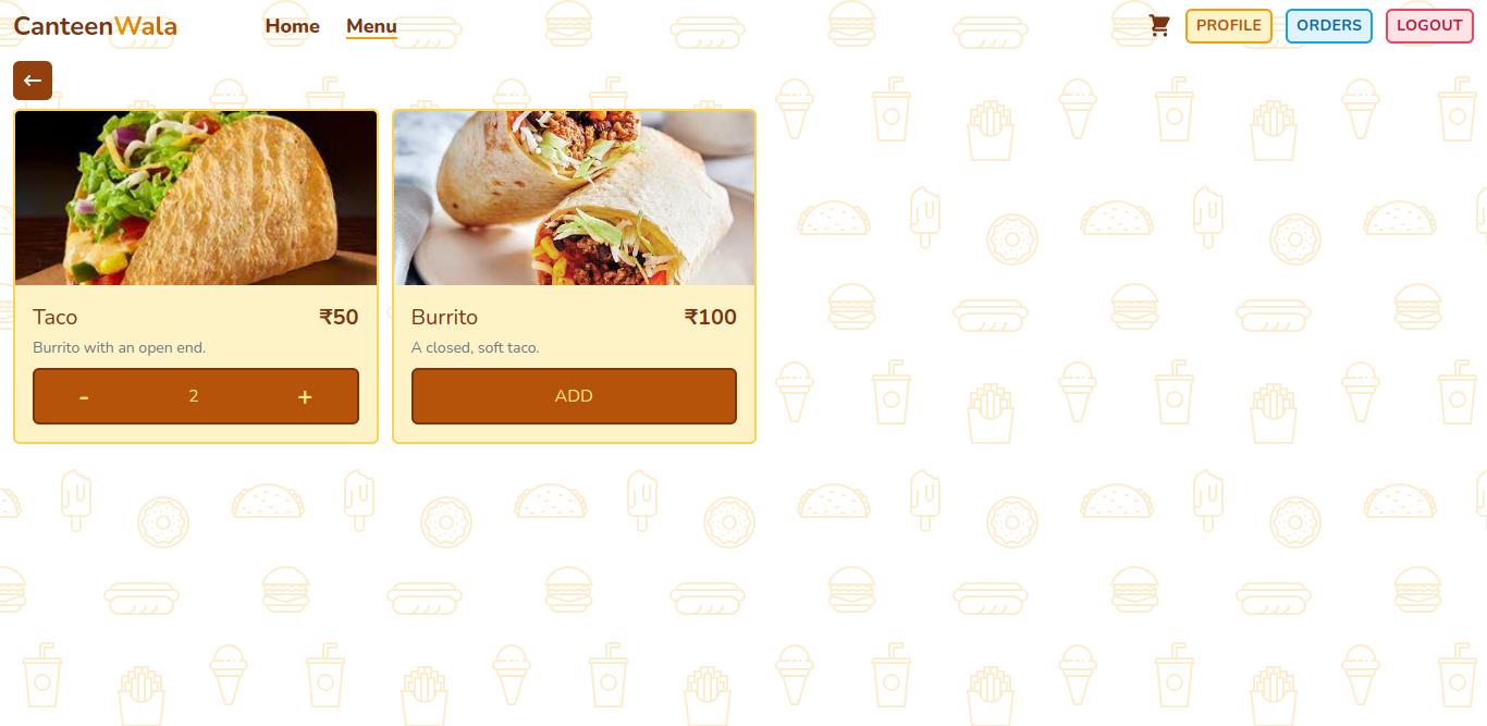 GitHub - danpiths/Canteen-Frontend: An app to try and streamline the process of ordering food ...