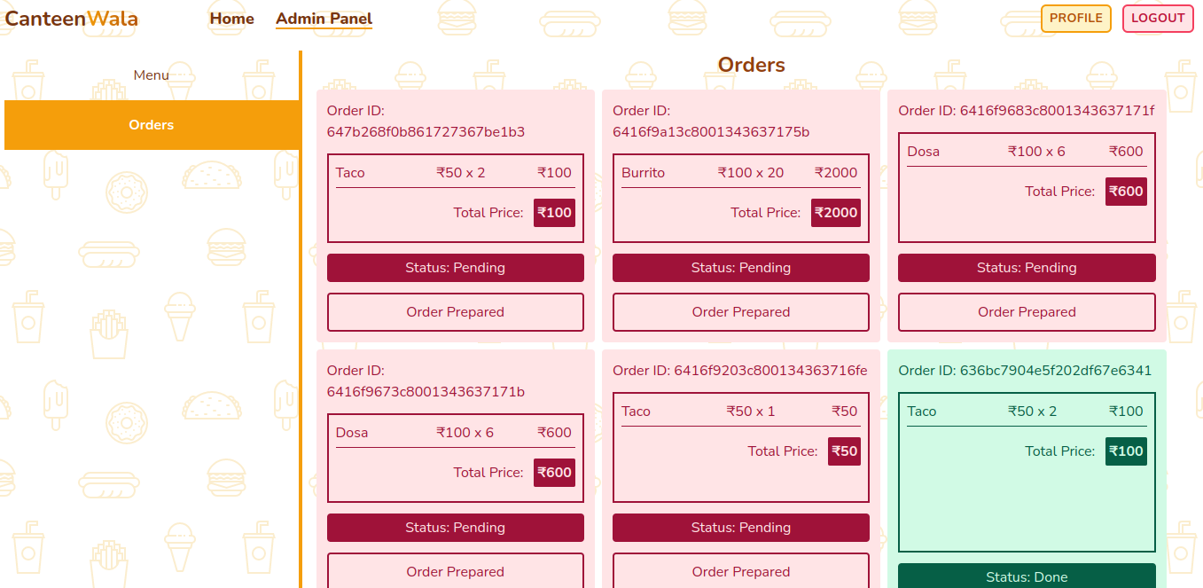 GitHub - danpiths/Canteen-Frontend: An app to try and streamline the process of ordering food ...