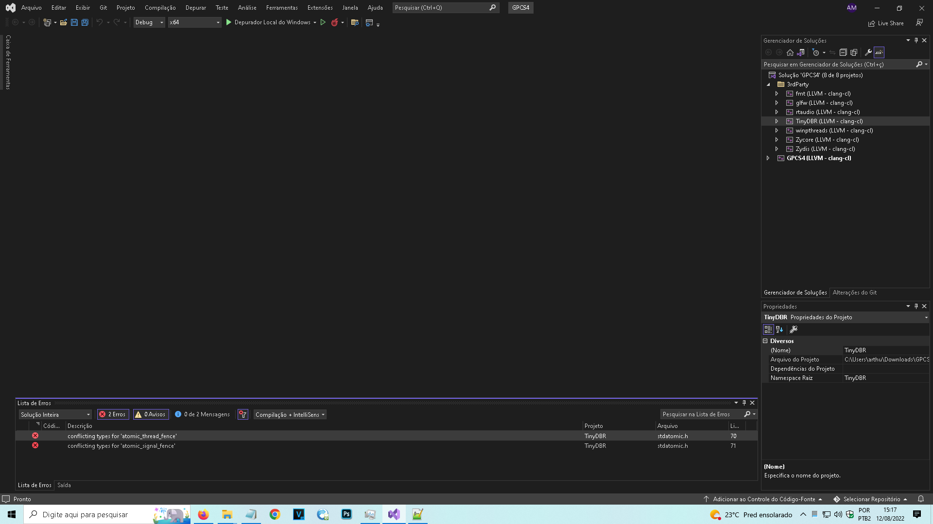 "Conflicting types for 'atomic_thread_fence' " · Issue #142 · Inori/GPCS4 · GitHub
