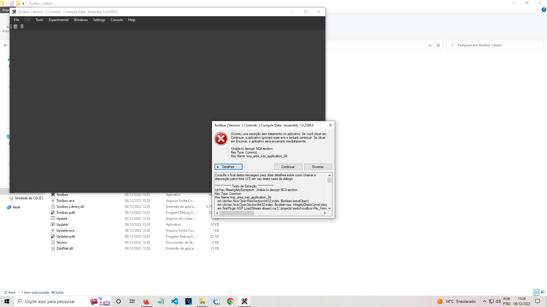 "Key Type: Common Key Name: key_area_key_application_0d" error · Issue #557 · KillzXGaming ...