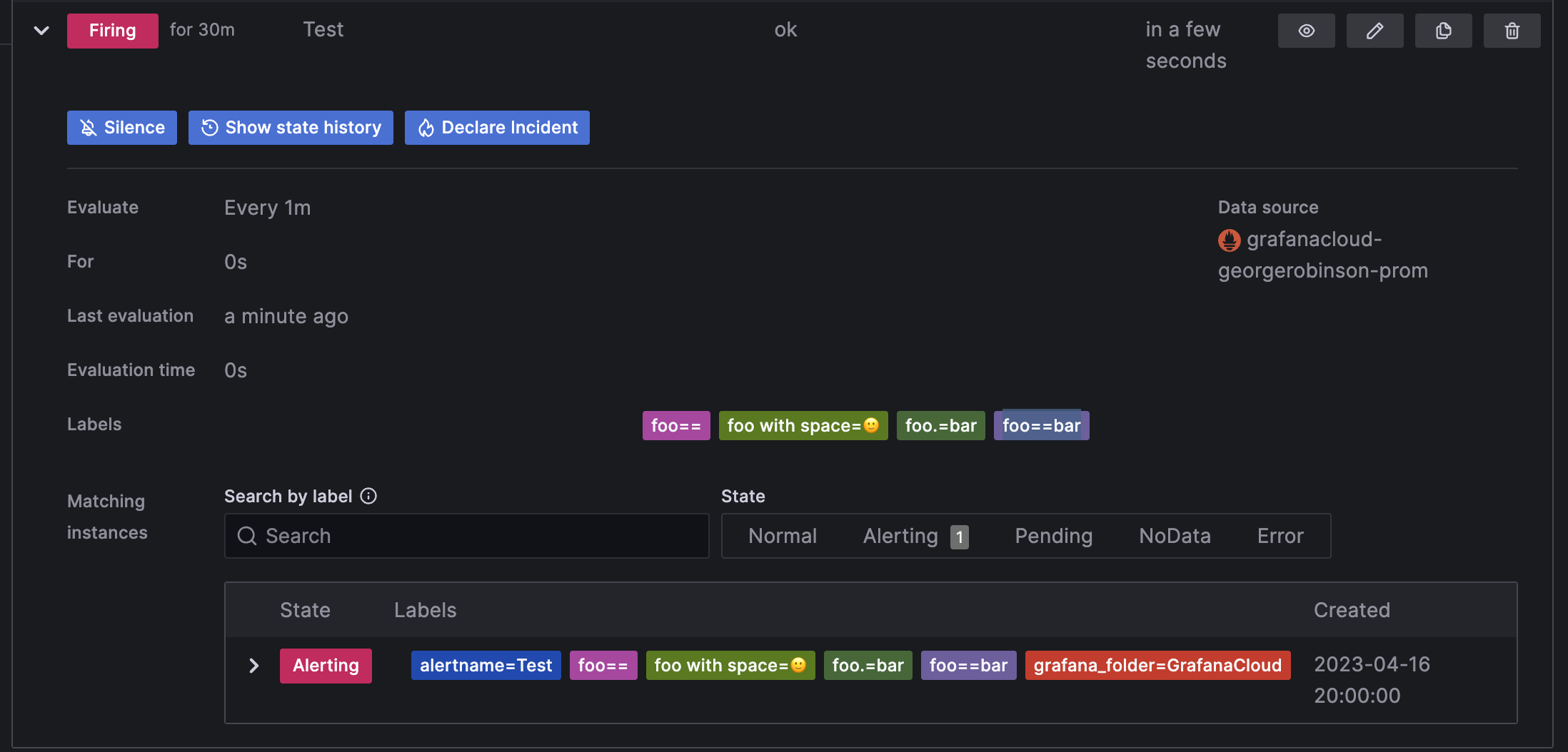 Some labels cannot be searched in alert list view · Issue #66642 · grafana/grafana · GitHub