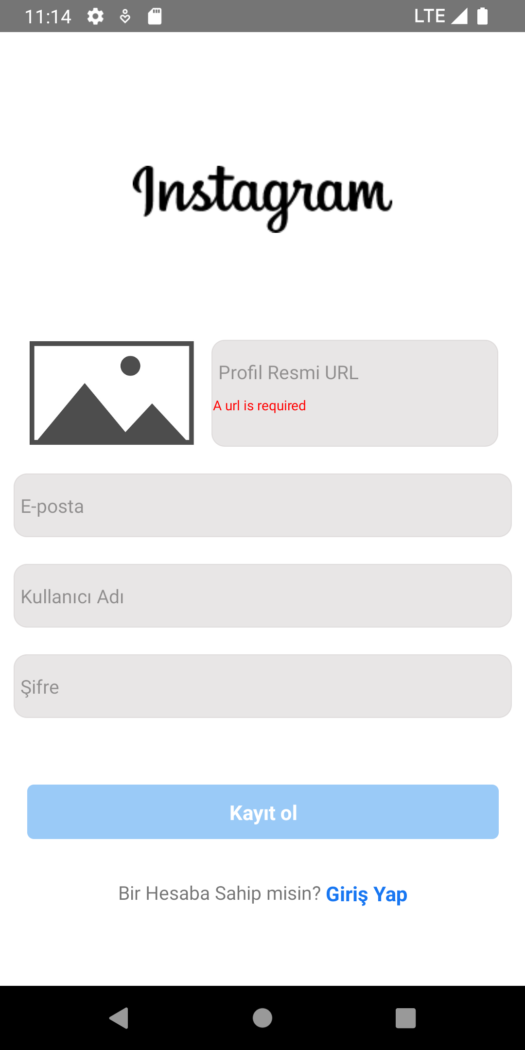 GitHub - Metin-Piskin/InstagramCloneApp: React Native İnstagram Application