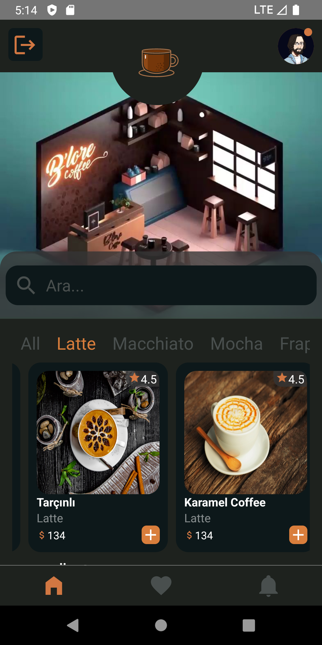 GitHub - Metin-Piskin/CoffeeApplication: React Native Coffee Application