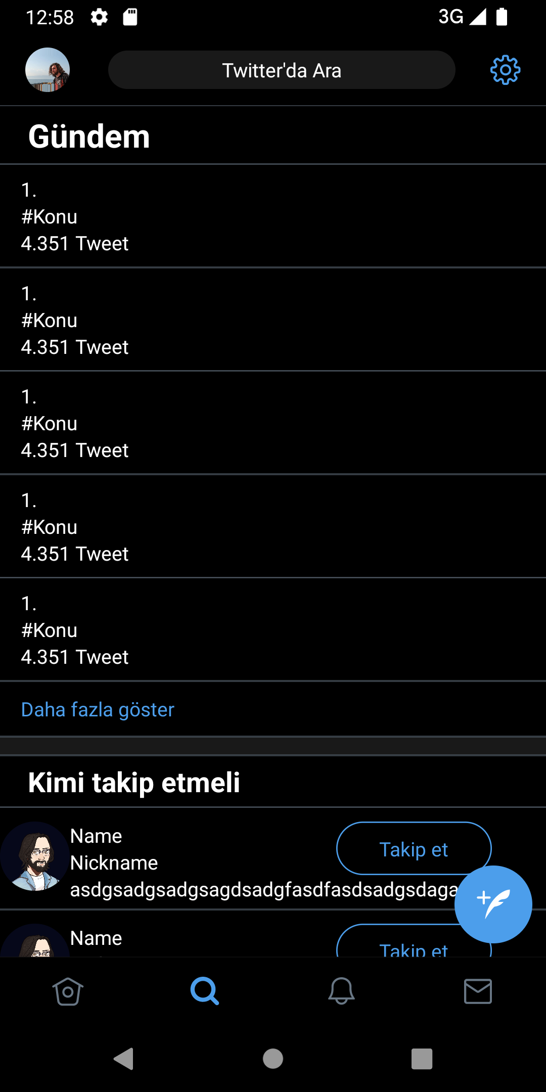 GitHub - Metin-Piskin/TwitterApplication: React Native Twitter Application