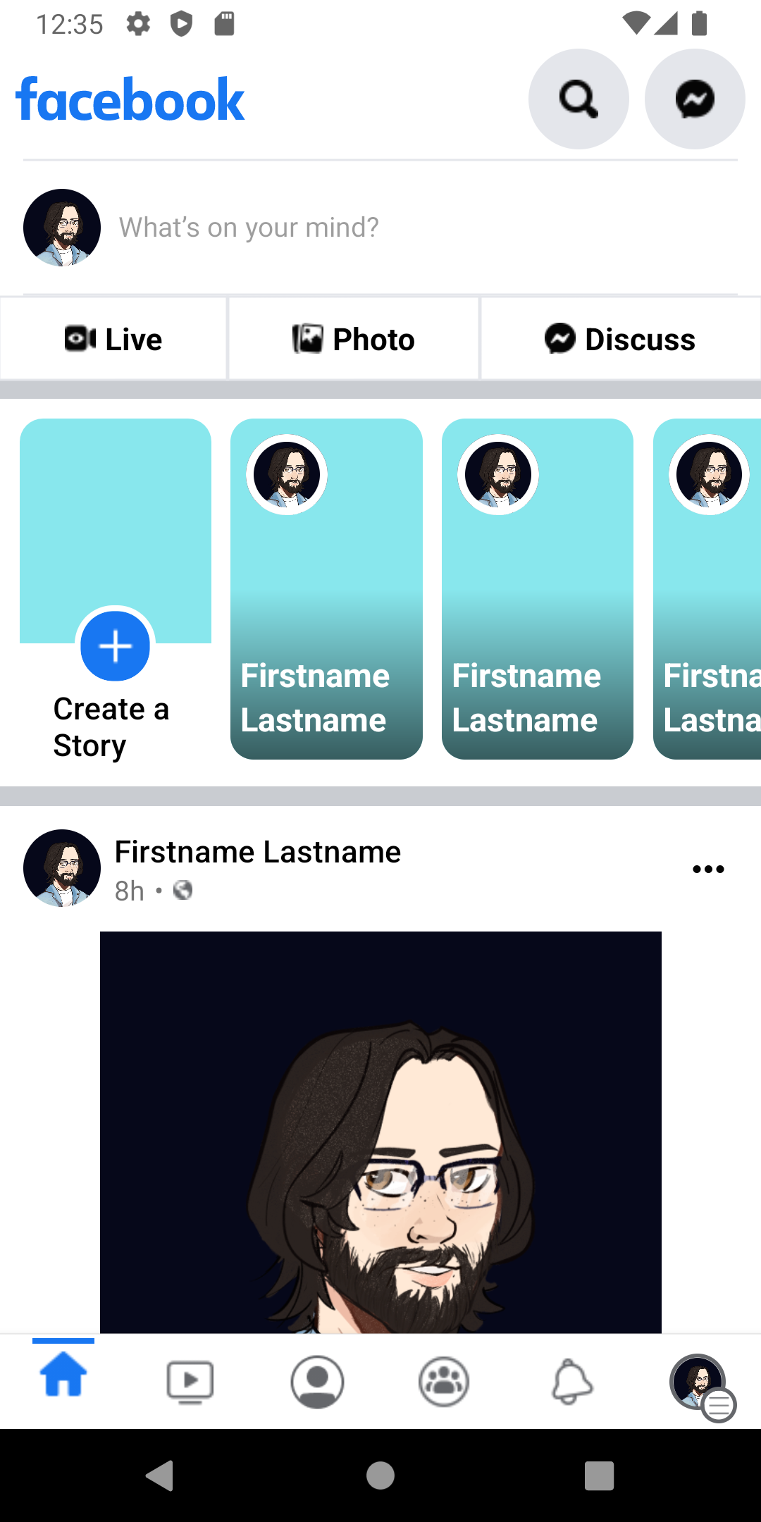 GitHub - Metin-Piskin/FacebookApplication: React Native Facebook Application UI