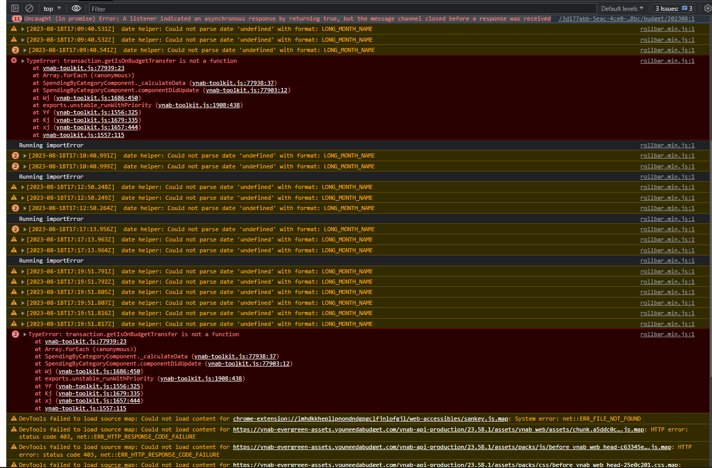 [BUG] All of Toolkit down · Issue #3185 · toolkit-for-ynab/toolkit-for-ynab · GitHub