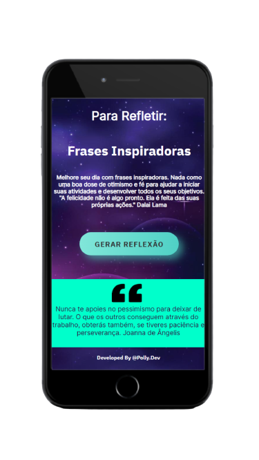 GitHub - Pollydev/gerador-frases-aleatorias: Refletir é um gerador de frases aleatórias com ...
