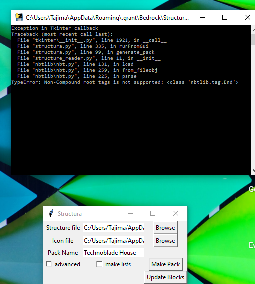 Help! Pack maker doesn't work! · Issue #145 · RavinMaddHatter/Structura · GitHub