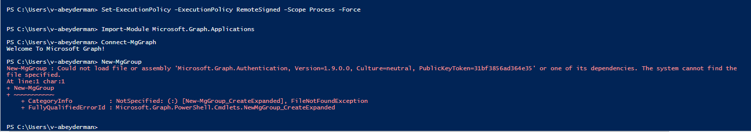 New-MgGroup command · Issue #1008 · microsoftgraph/msgraph-sdk-powershell · GitHub