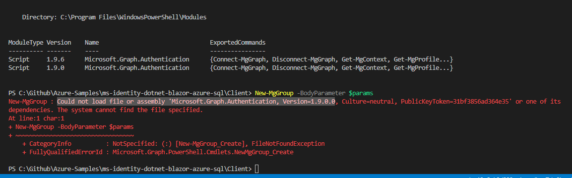 New-MgGroup command · Issue #1008 · microsoftgraph/msgraph-sdk-powershell · GitHub