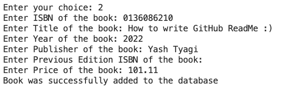 Github Yashtyagi4bookmanagermysql A Library Book Management System That Performs Crud 
