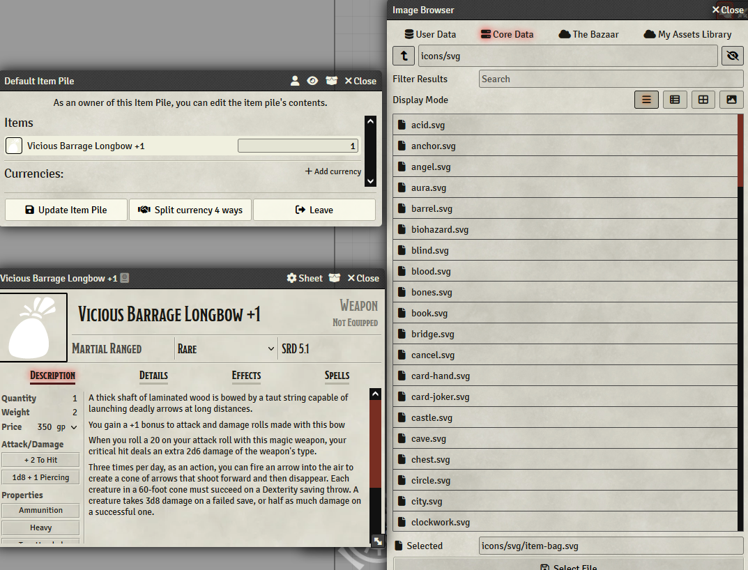 [BUG] - [5e] - Lost item images after reload-Image shifting when dropped to canvas · Issue #257 ...