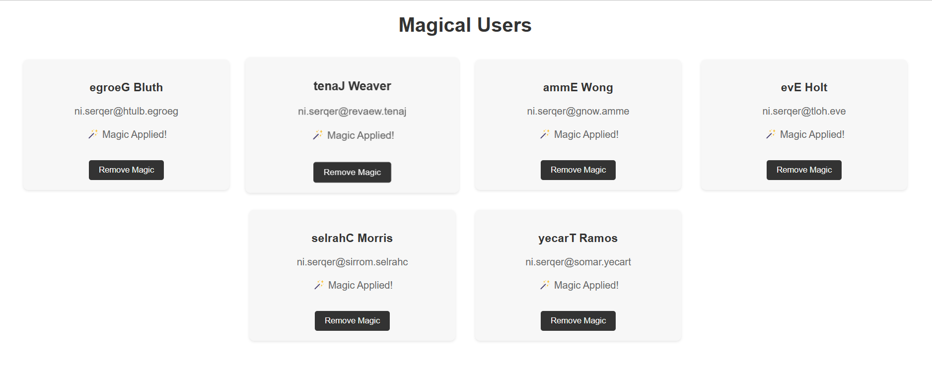 Guided Exercise React App With Api Data Fetching Magical Users · Akash Coded Mern 2435