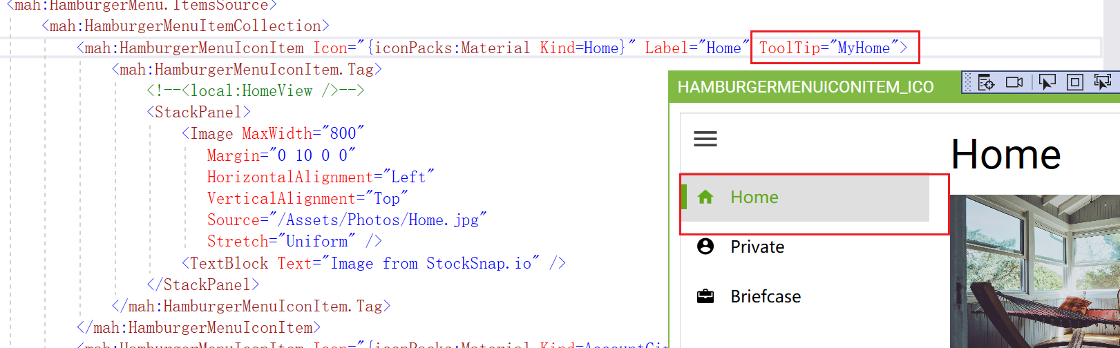 Using property ToolTip in HamburgerMenuIconItem doesn't work · Issue ...