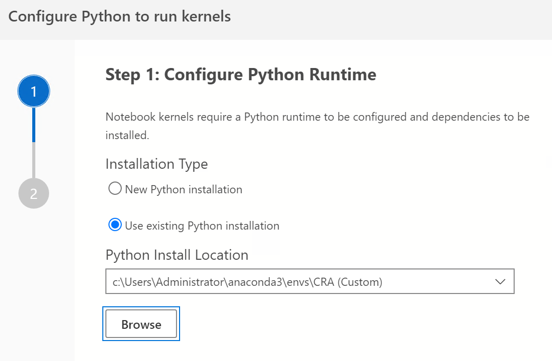 How can I run/connect Azure Data Studio from existing virtual env in ...