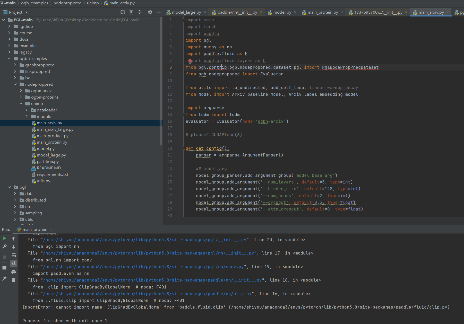 question about your code · Issue #324 · PaddlePaddle/PGL · GitHub