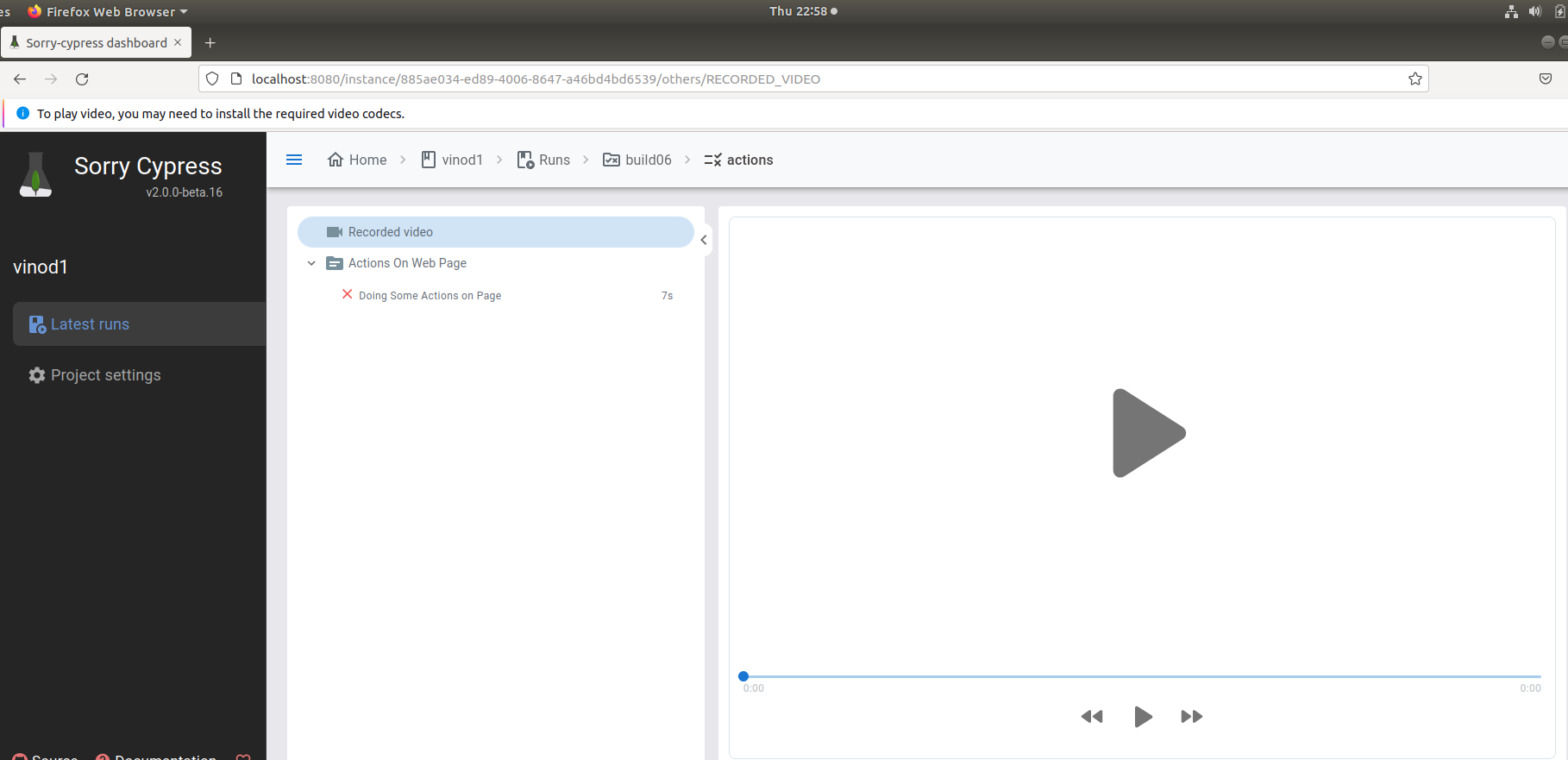 [Cucumber scenario failures] S3 bucket Videos are not displaying in ...