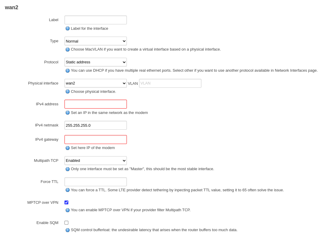 How do I set up MPTCP over VPN · Issue #2513 · Ysurac/openmptcprouter · GitHub