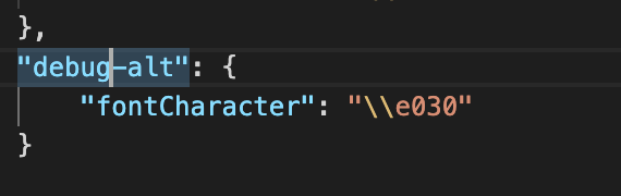 Missing iconDefinitions hints for debug-alt and debug-alt-small · Issue #111691 · microsoft ...