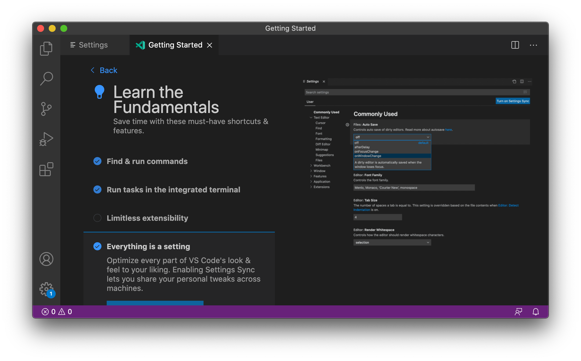 Getting Started list get stuck on small vertical height · Issue #116521 ...