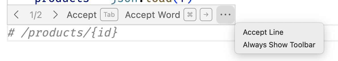 Inline Suggest Always Show Toolbar Doesnt Work · Issue 182830 · Microsoftvscode · Github