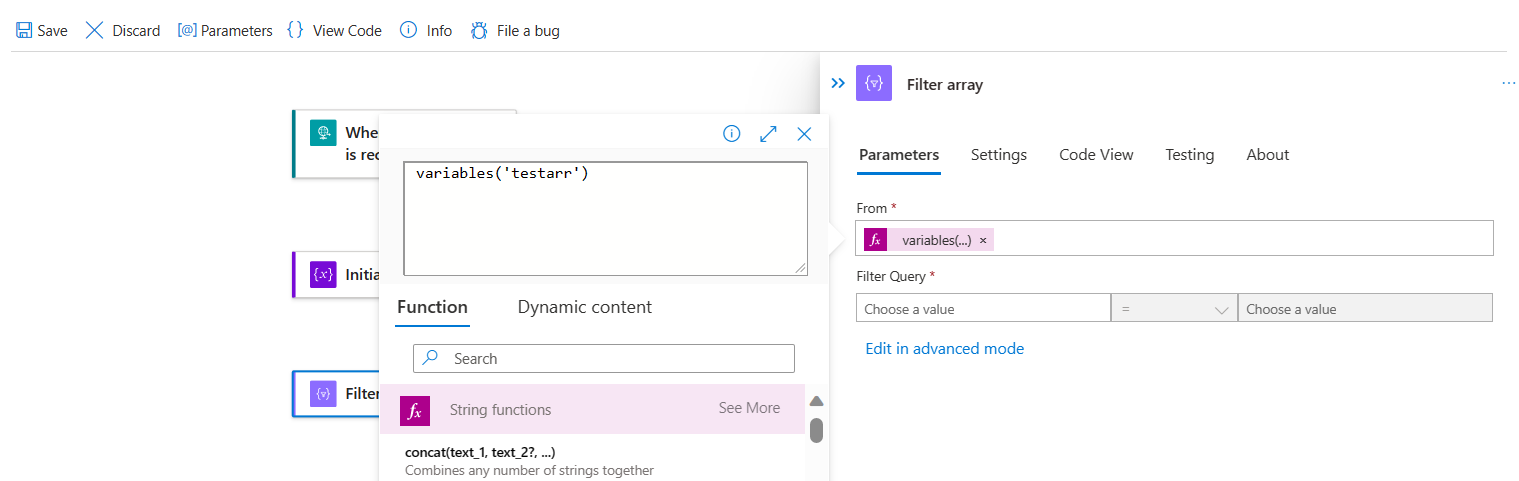Filter Array Expression works weird on the new designer in Logic Apps · Issue #2539 · Azure ...