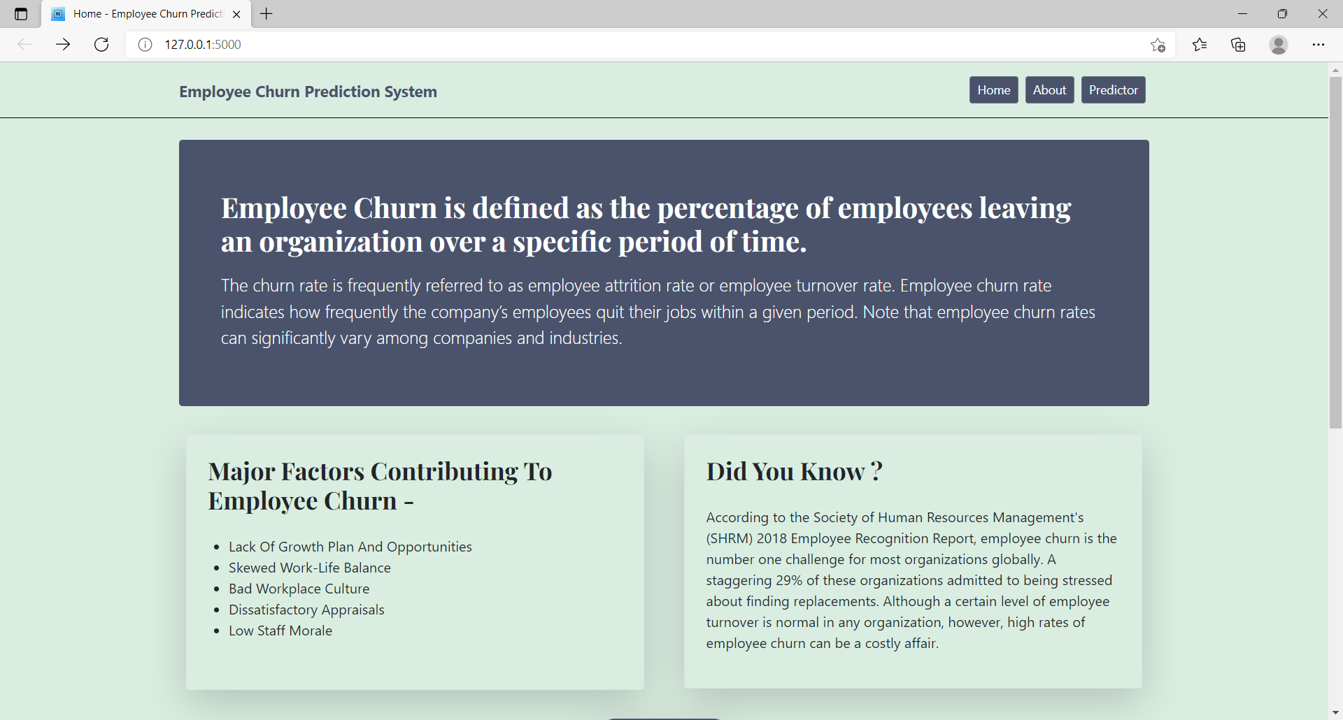 GitHub - iritikjain/Employee-Churn-Prediction-System: Employee Churn ...