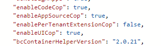 AS0054 - The AppSourceCop configuration must specify one of the following properties ...