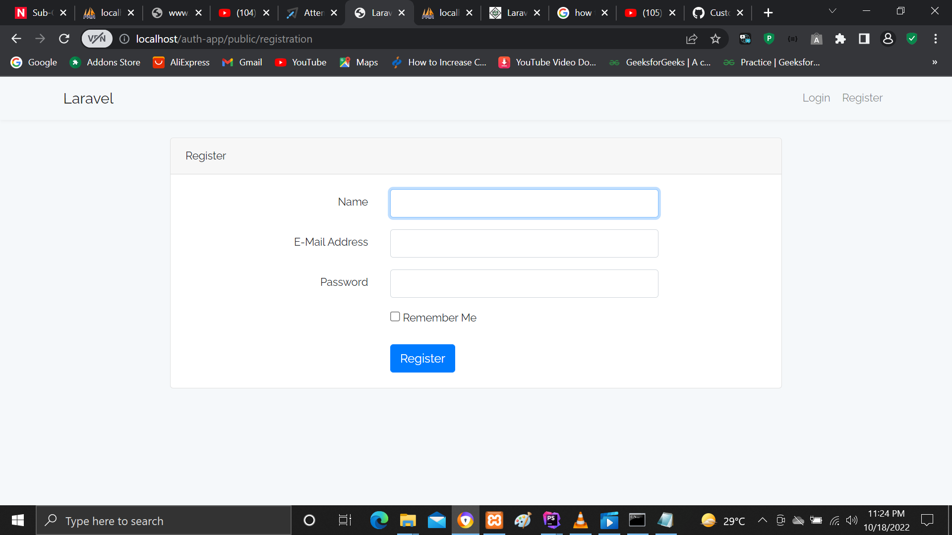 GitHub - rajatsaha18/Custome-Authentication: Laravel
