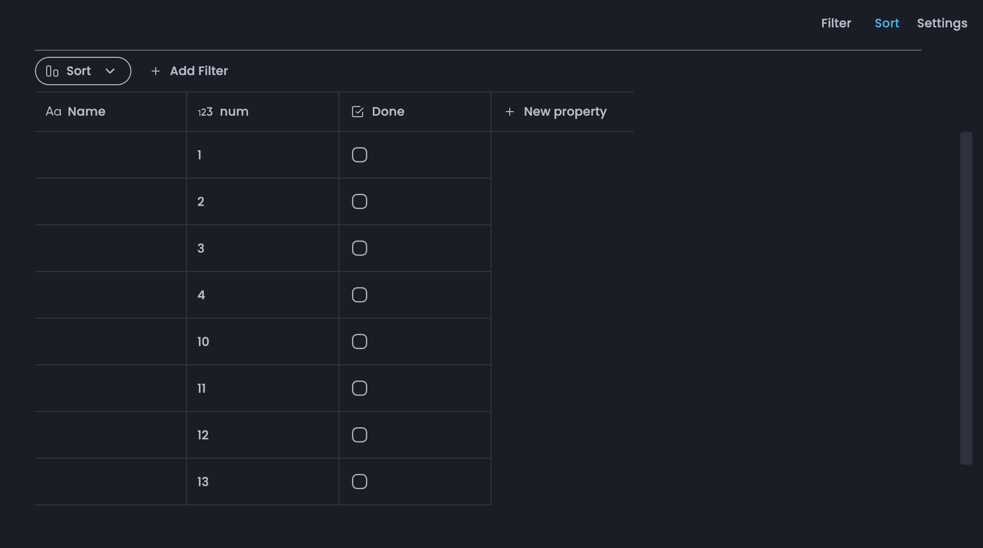 [Bug] Sorting numbers column done incorrectly as text · Issue #2438 · AppFlowy-IO/AppFlowy · GitHub