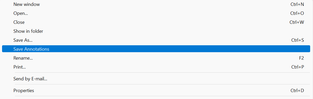 Request to add a shortcut key to save annotations · Issue #2531 · sumatrapdfreader/sumatrapdf ...
