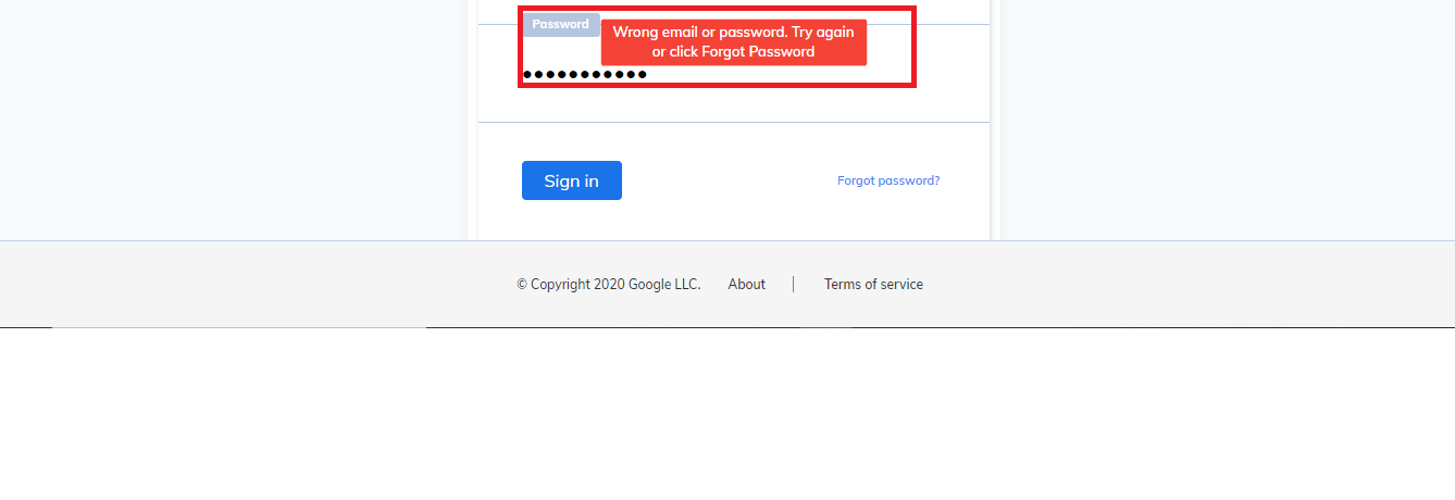 [GCI] [PM] Issue related to error message which is getting displayed for organizational users ...