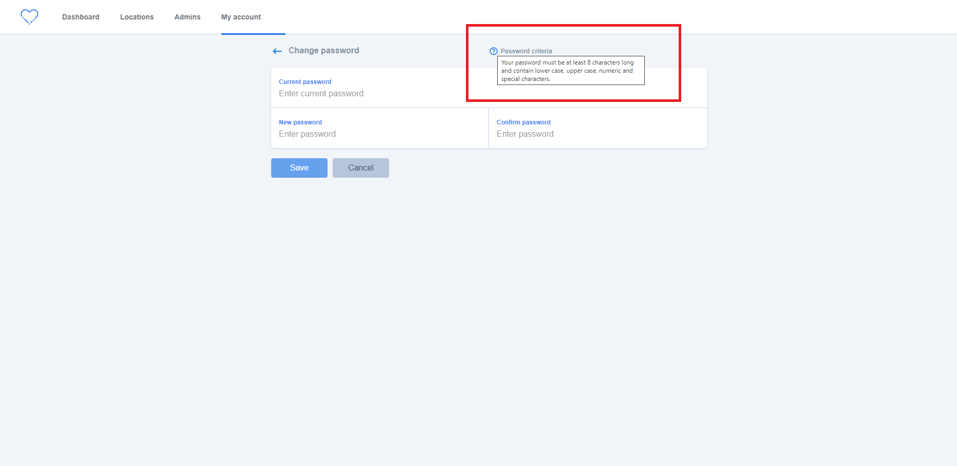 [PM] [Angular Upgrade] My account > Change password > Password criteria > UI of password ...