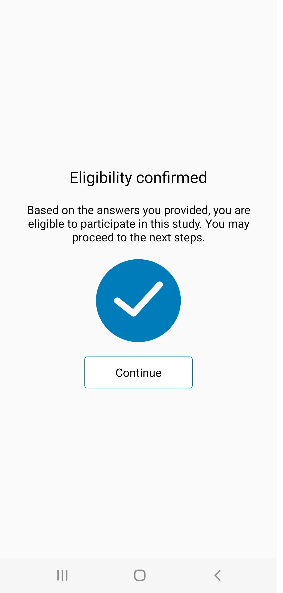 [Android] Enrollment flow > Eligibility confirmed screen > UI Issue ...